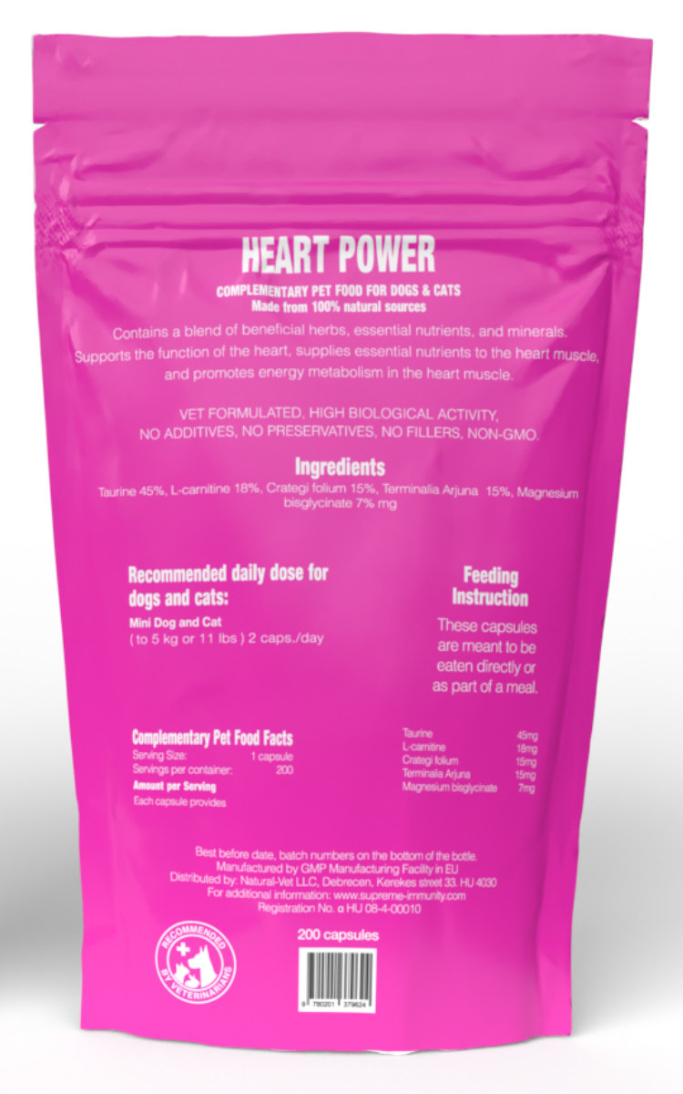 HEART POWER - Állatgyógyászati gyógyhatású készítmények